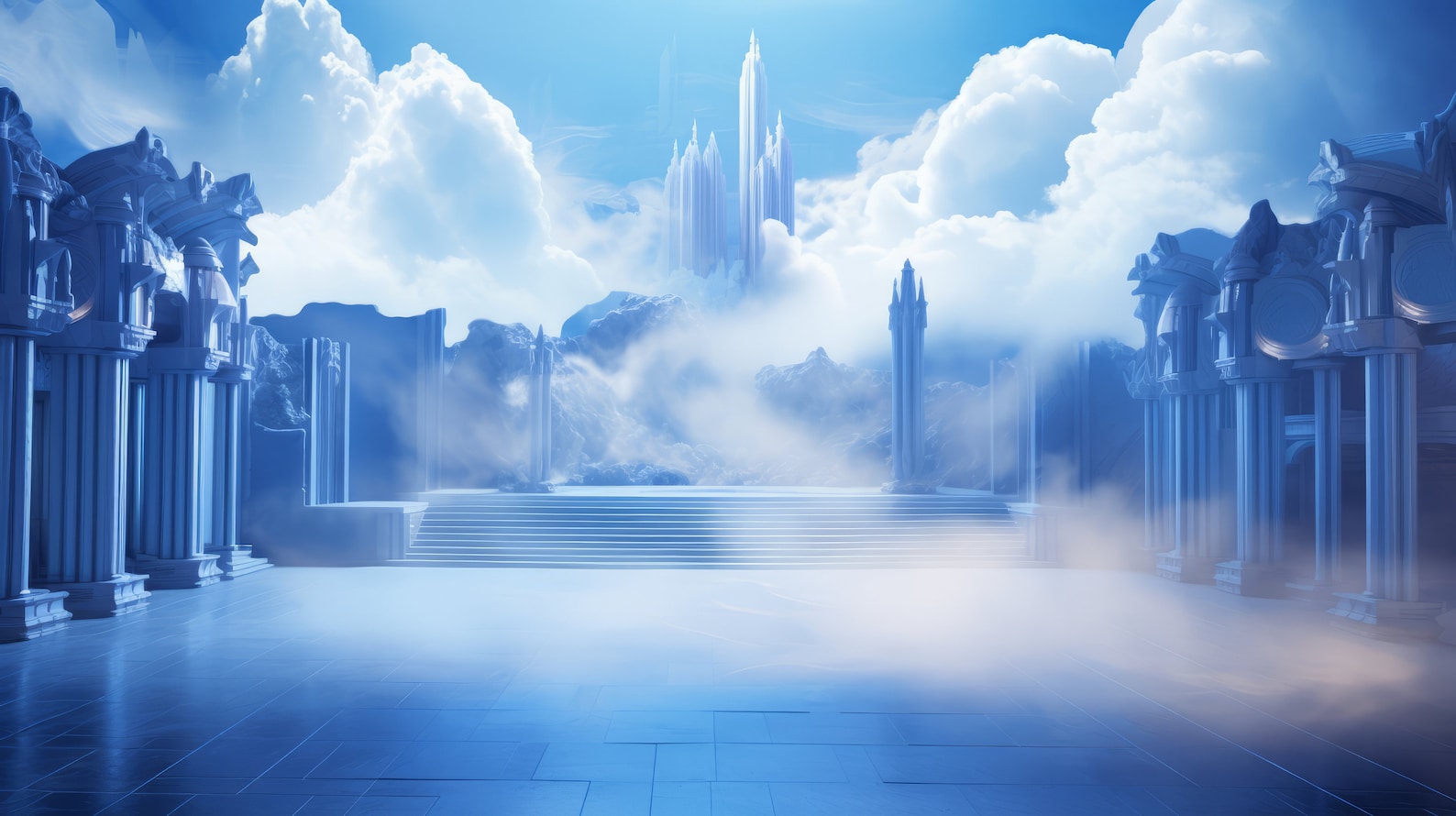 63x Cloud Themed Backdrop. Gothic, Temple, Heaven. - Etsy