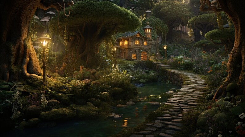 59x 8k Enchanted Forest Backdrop Background - Etsy