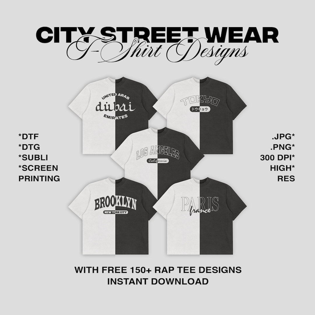Street Wear T-shirt Design, Urban T-shirt Design, Premium T-shirt ...
