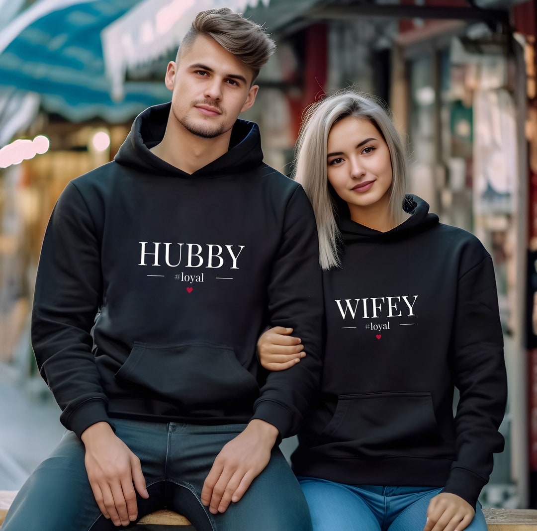 Couples Matching Hoodie, Wifey Hubby Hoodie, Loyal Hoodie, Honeymoon ...