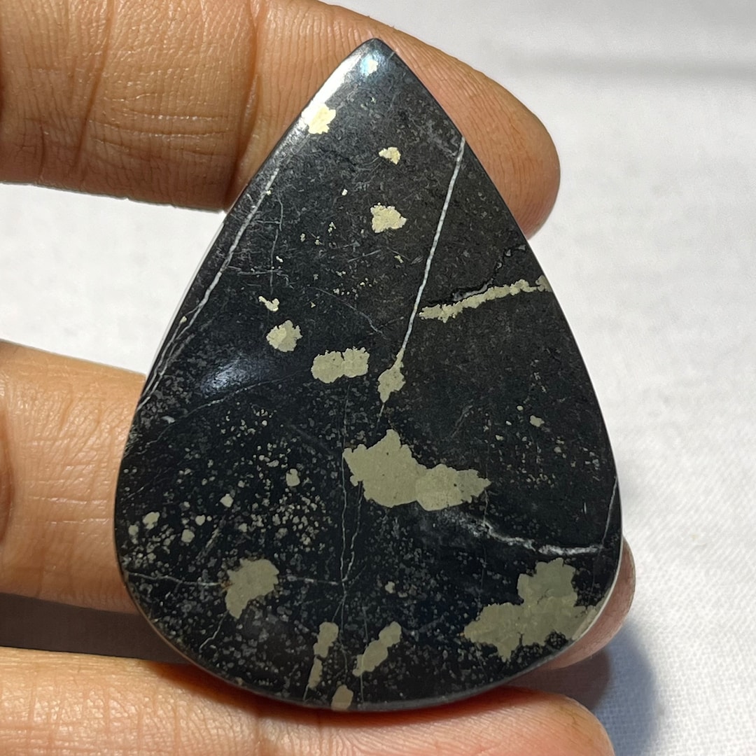 Natural Black Quartz and Cubic Pyrite Gemstone Black Quartz and Cubic ...