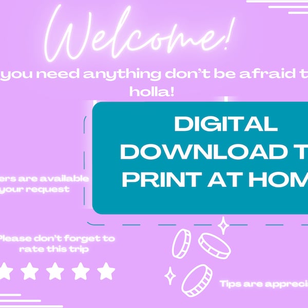 Rideshare Sign - Etsy