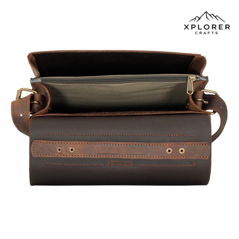 Leather Writer’s Bag, Handmade Satchel for Journals, Laptop Bagpack ...
