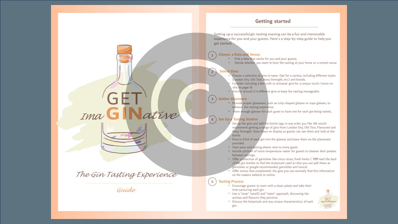 Ultimate Gin Tasting Printable Kit With Guide to Hosting / Instant ...