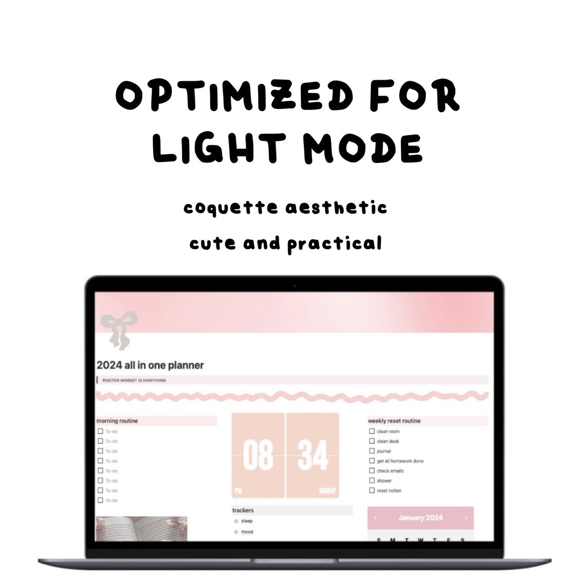 Coquette Notion Template All in One, Pink, Girly, Aesthetic, 2024, Cute ...