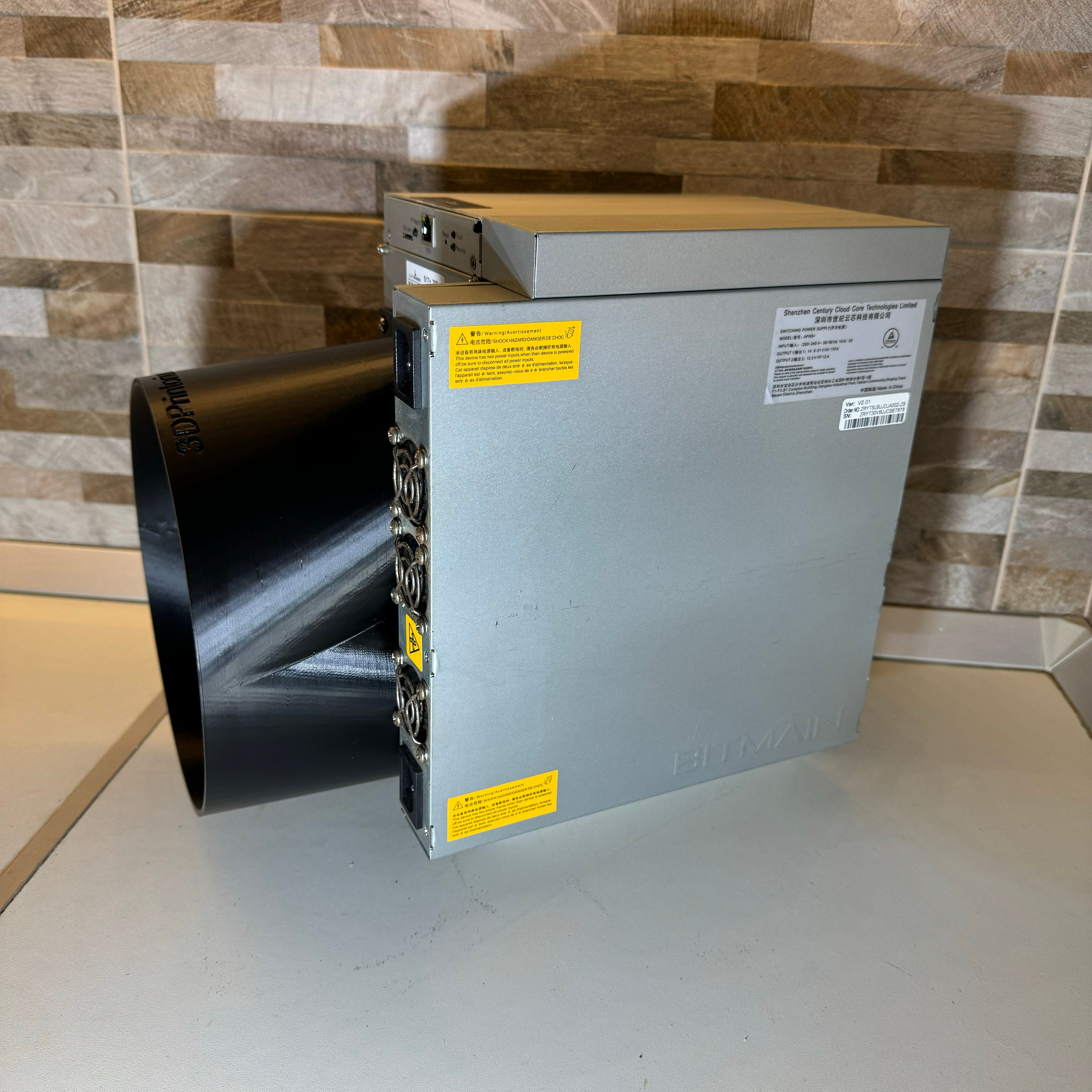 Antminer Shroud S21 / S19 / S17 8 Dual 120mm to 8 AC Infinity Fan ASIC ...