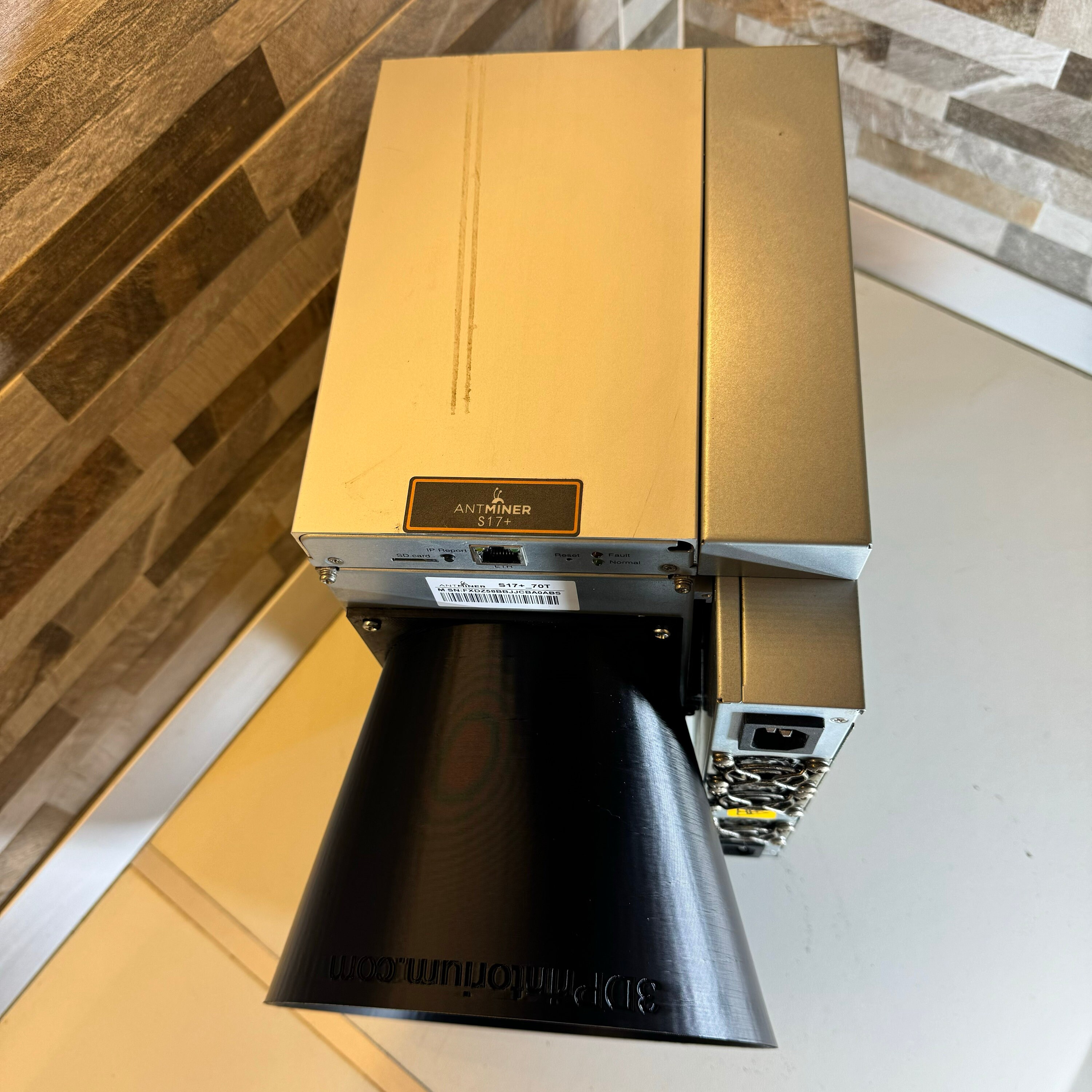 Antminer Shroud S21 / S19 / S17 8 Dual 120mm to 8 AC Infinity Fan ASIC ...