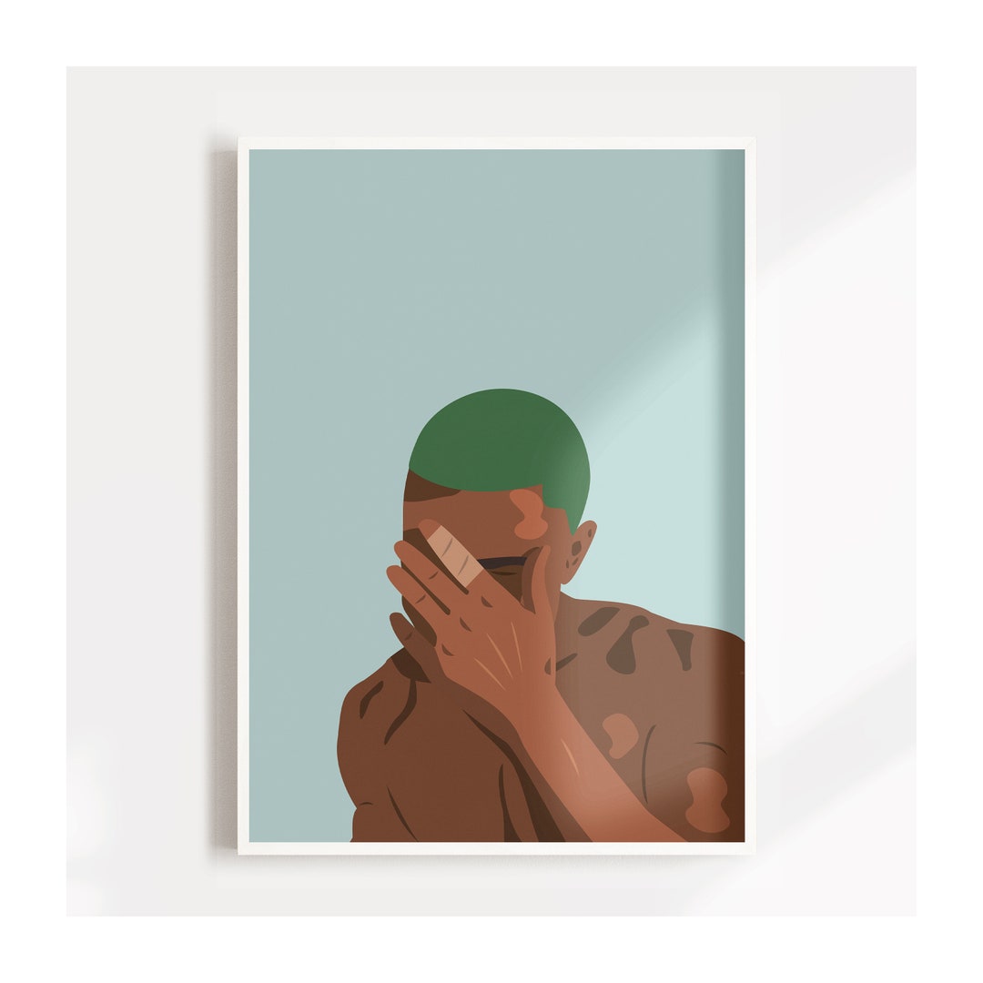 Frank Ocean 'blond' Album Cover Art Poster Minimalist Music Wall Decor ...