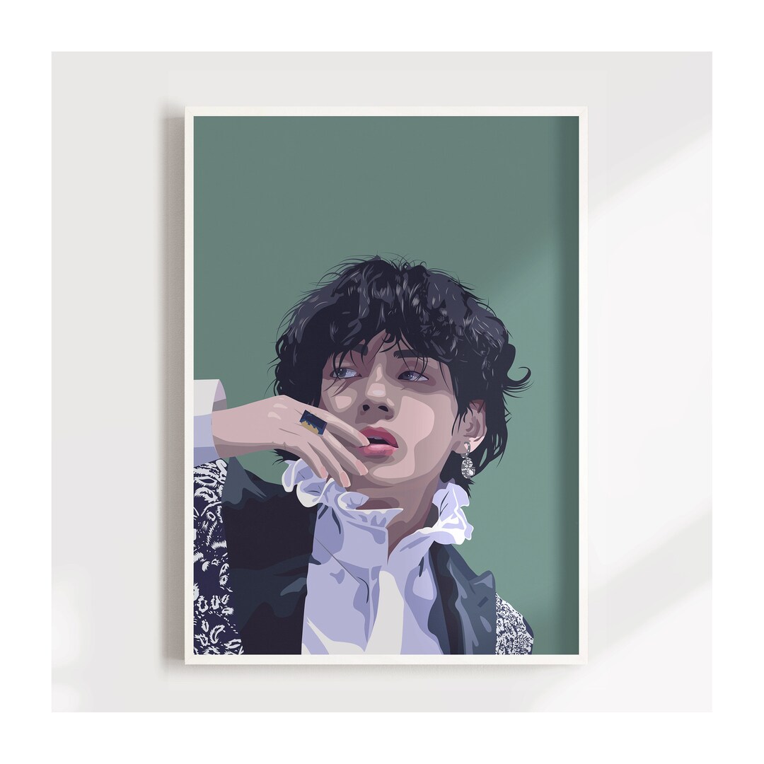 V From BTS 'taeyang' Portrait Poster K-pop Sensation - Etsy