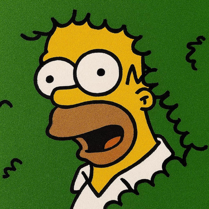 Homer Simpson Round Rug: 3D Cartoon Design for Playroom Decor - Etsy