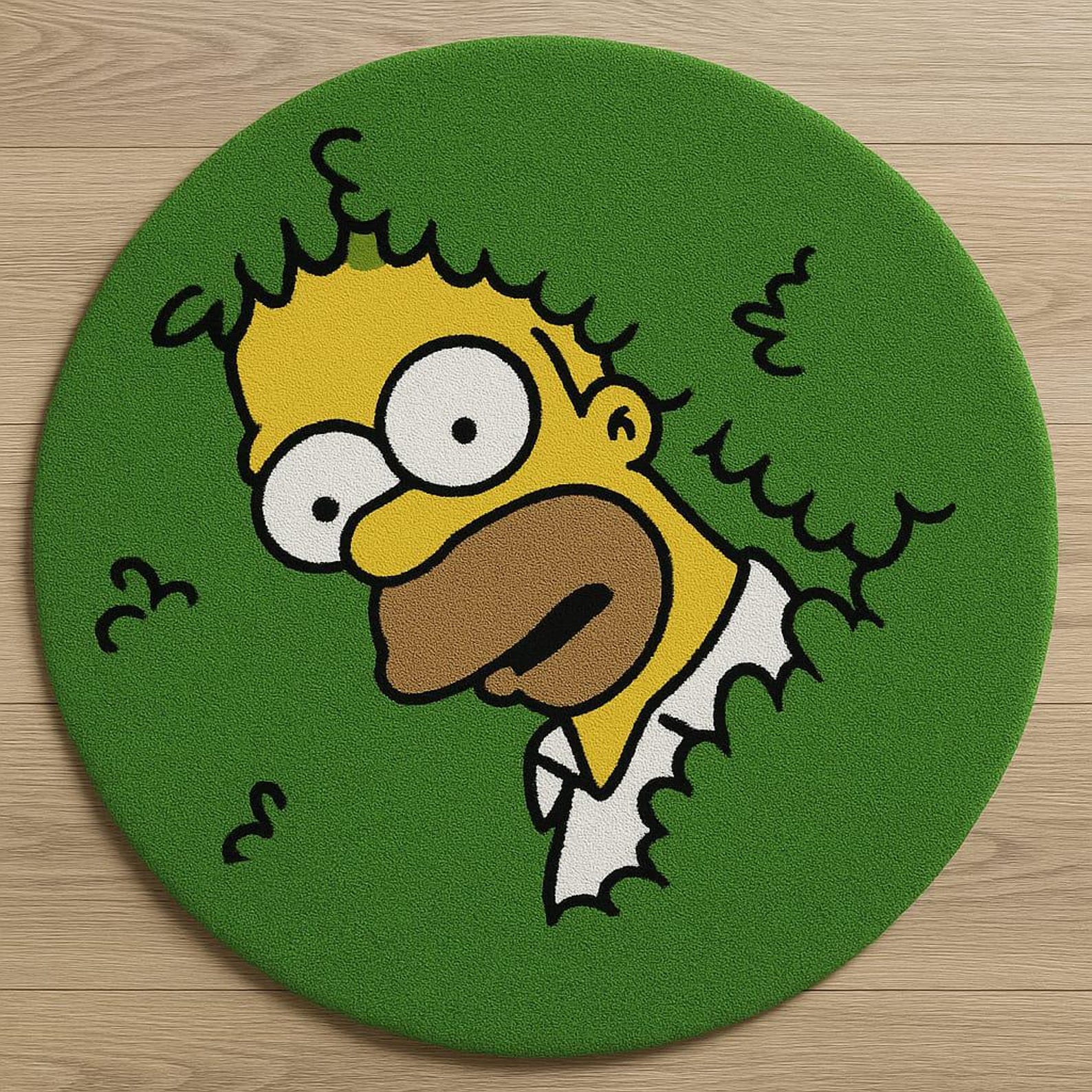 Homer Simpson Round Rug: 3D Cartoon Design for Playroom Decor - Etsy