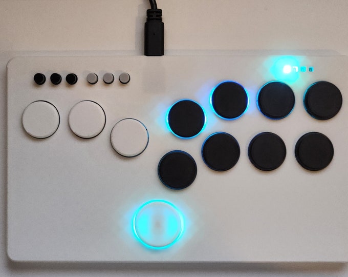 Flatbox Leverless/hitbox Controller With Leds RGB - Etsy