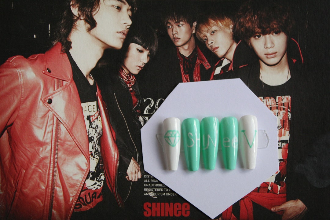 SHINEE Nail Idol Nail Art Shinee World Nail Art Shawol Nail - Etsy
