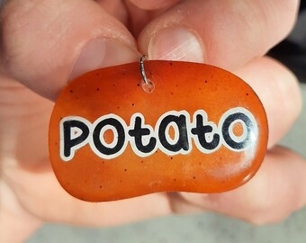 Potato Dog Tag, Spud Pet ID Tag, Personalized Dog Tag, Microchip Pet ...