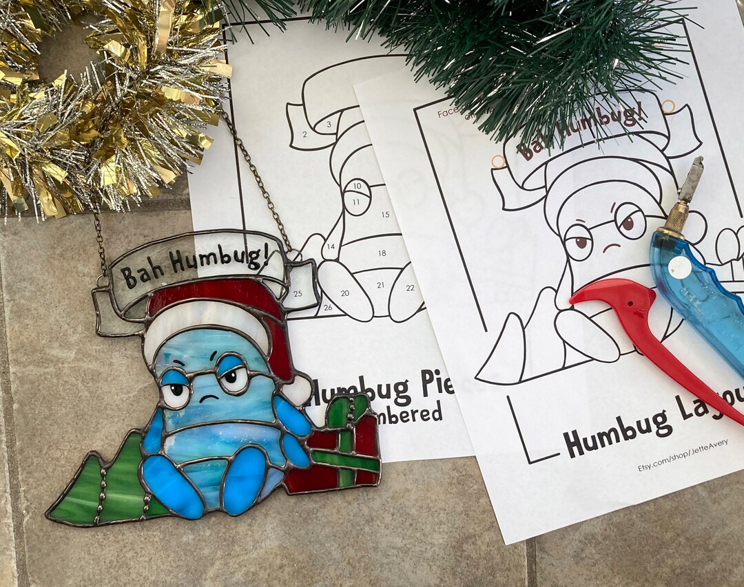 Pattern- Stained Glass Humbug Suncatcher - Etsy