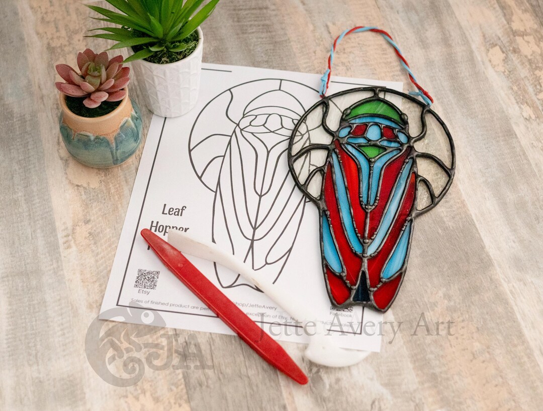 Leaf Hopper Bug Stained Glass Suncatcher - Etsy