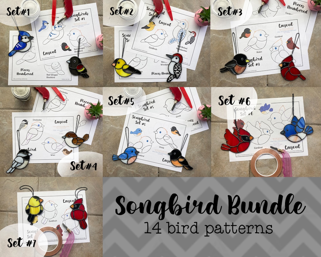 Pattern- Songbird Bundle (14 Bird Patterns) - Etsy