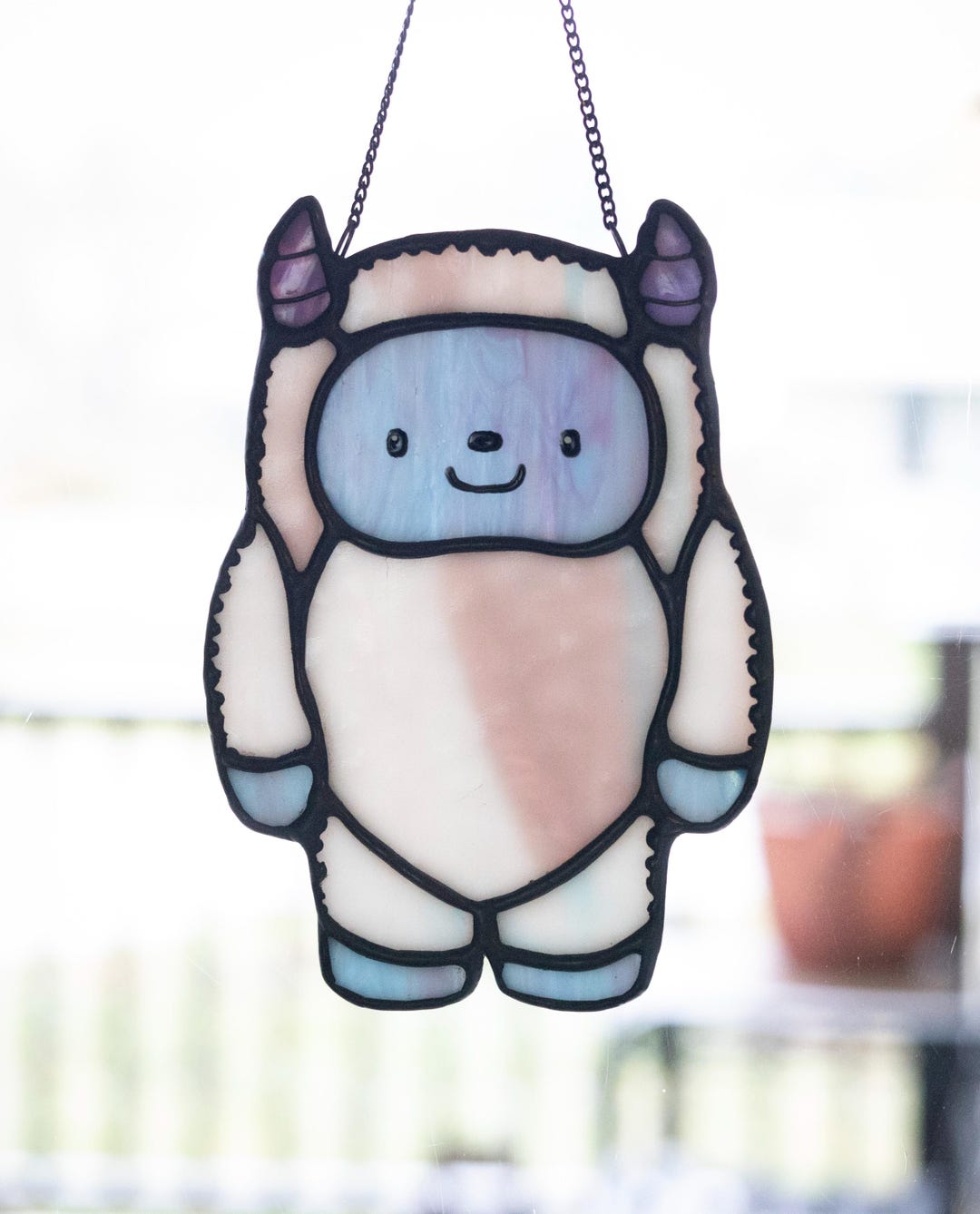 Yeti Stained Glass Suncatcher - Etsy
