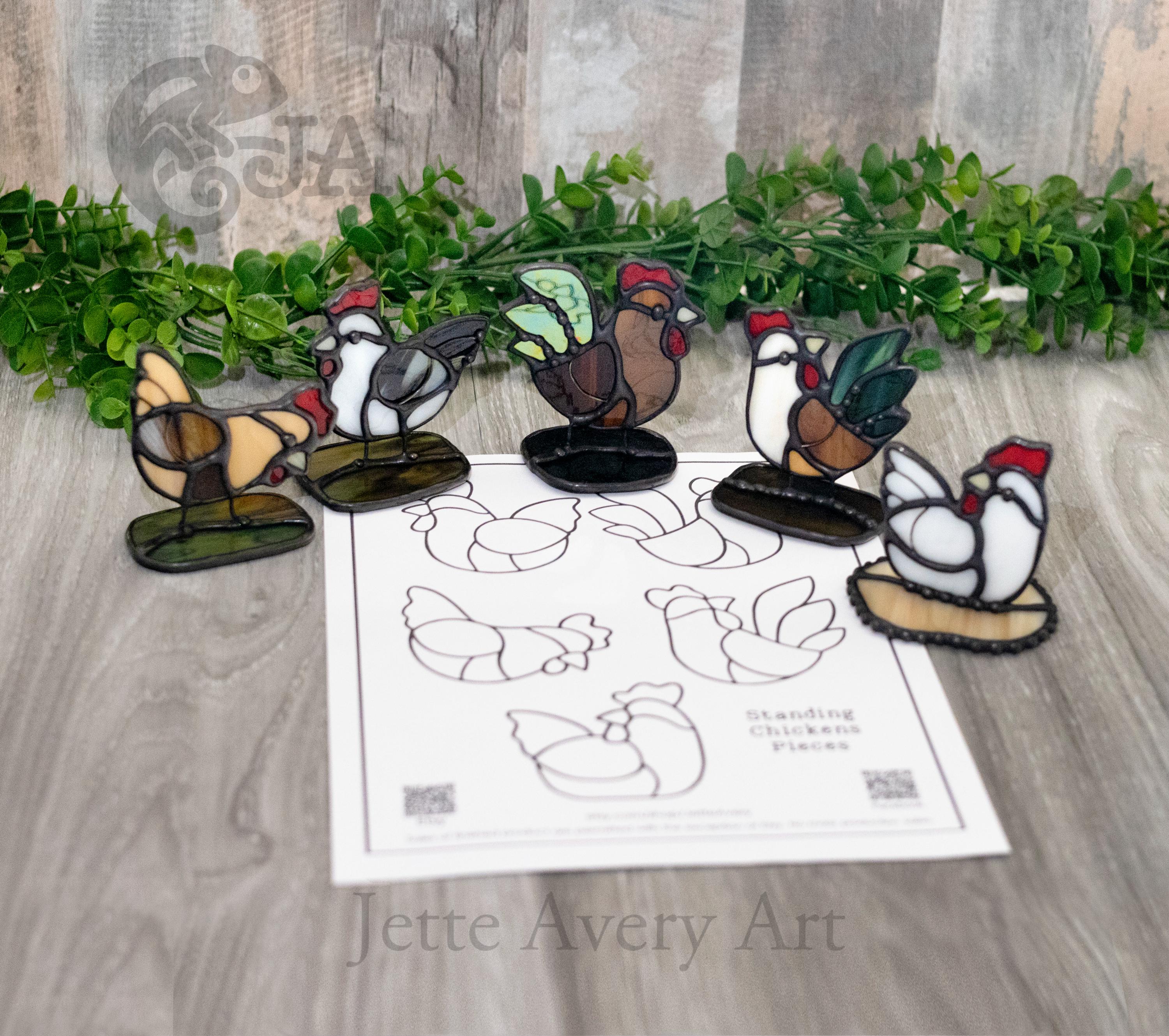Pattern- Standing Chickens (5 Different Chickens) - Etsy