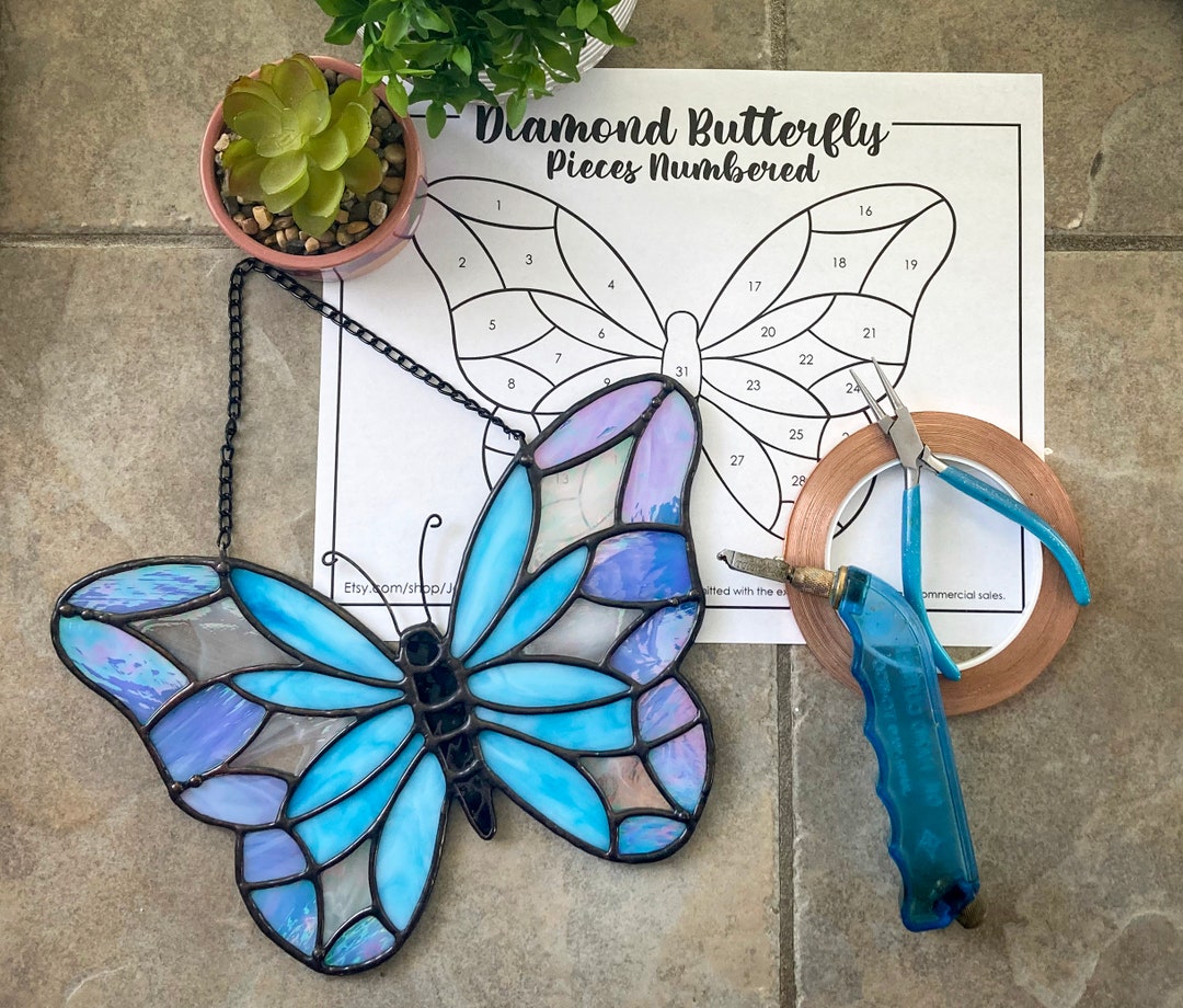 Pattern-diamond Butterfly - Etsy
