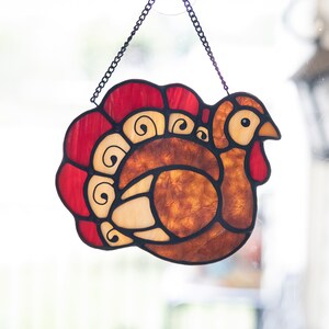 Pattern-traditional Turkey Stained Glass Suncatcher - Etsy