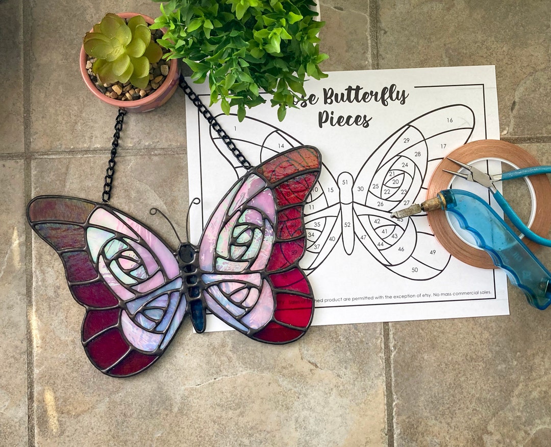 Pattern- Rose Butterfly - Etsy