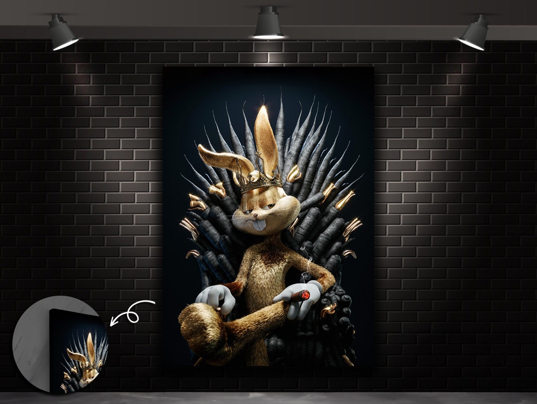 Smoking Bugs Bunny Pop Art Comic Cartoon Mural Art Print - Etsy