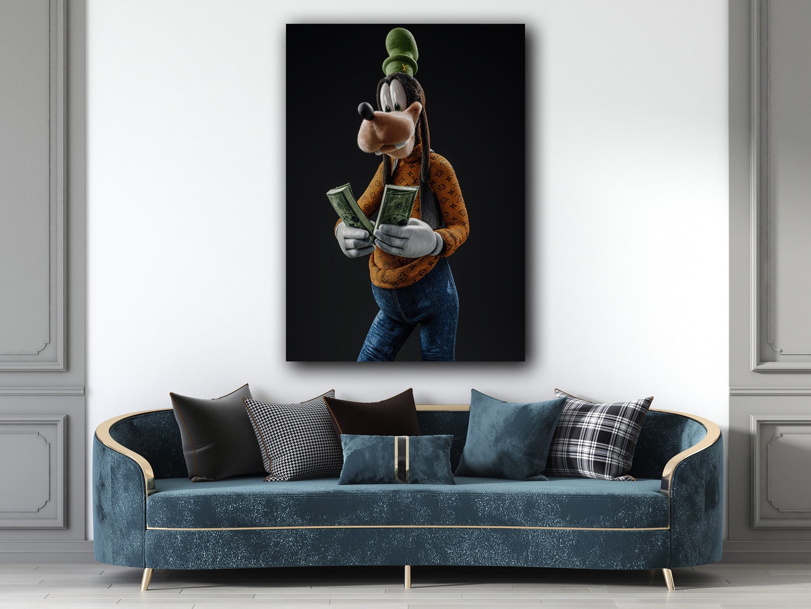 Goofy Comic Pop Art Goofy Gangster Mural Art Goofy Print - Etsy