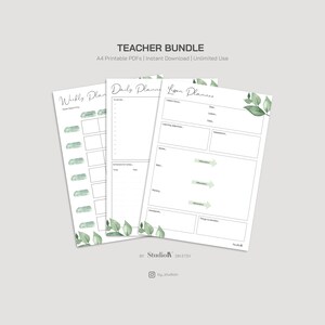 Printable Teacher Bundle Lesson Planning Teacher Plan - Etsy