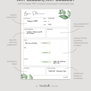 Printable Teacher Bundle Lesson Planning Teacher Plan - Etsy