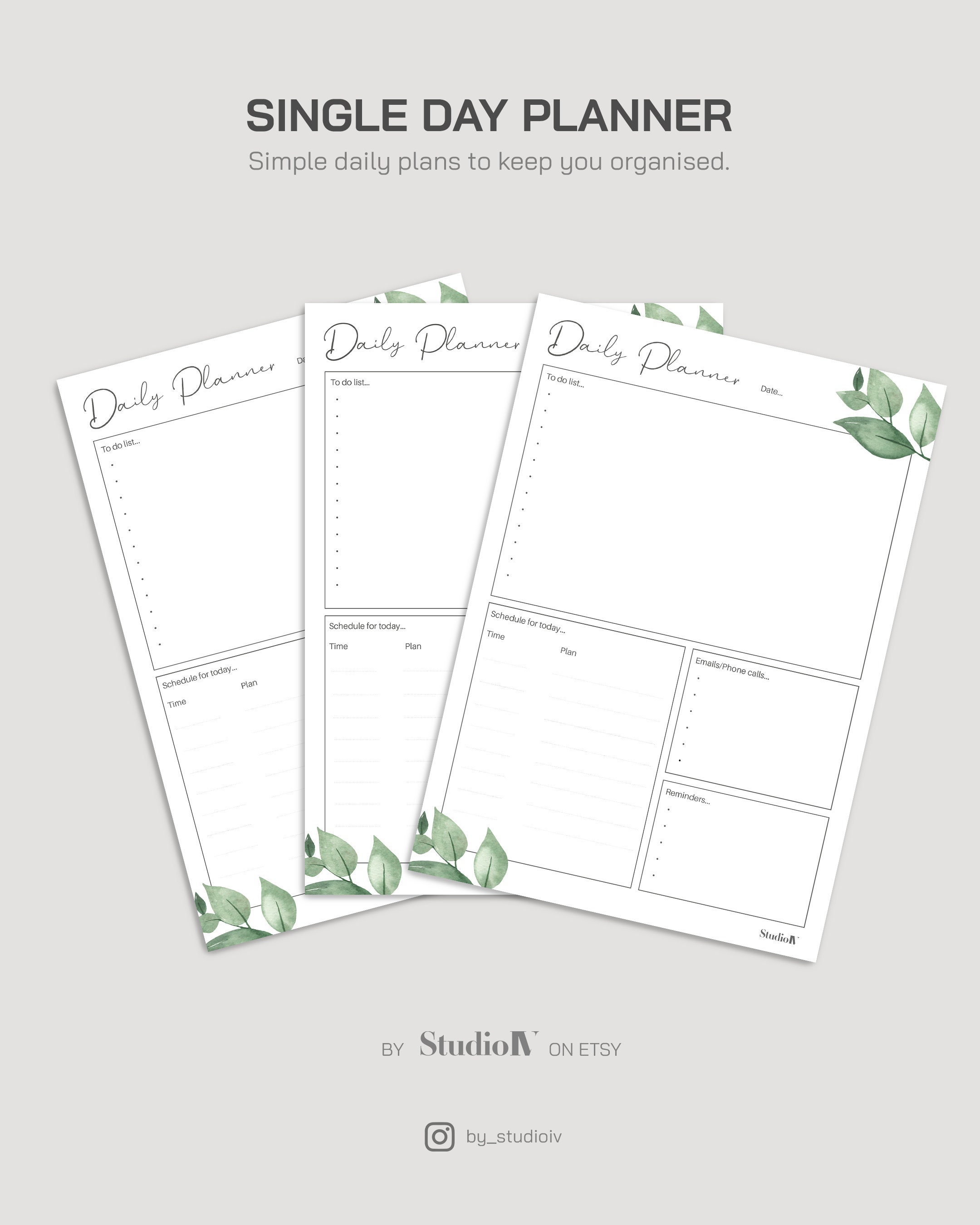 Printable Daily Planner Class Planning Teacher Plan School College ...
