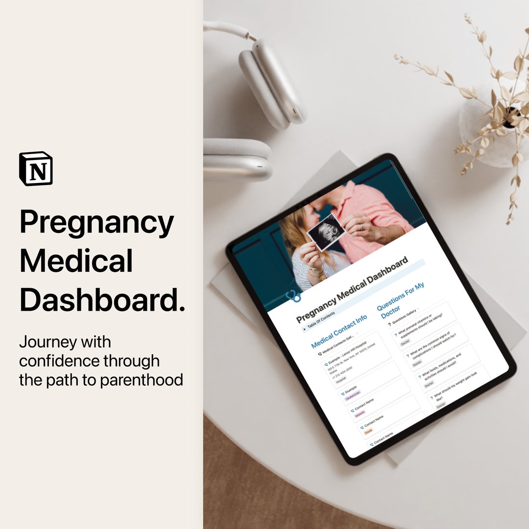 Ultimate Pregnancy Medical Notion Template | Contacts & Appointment ...