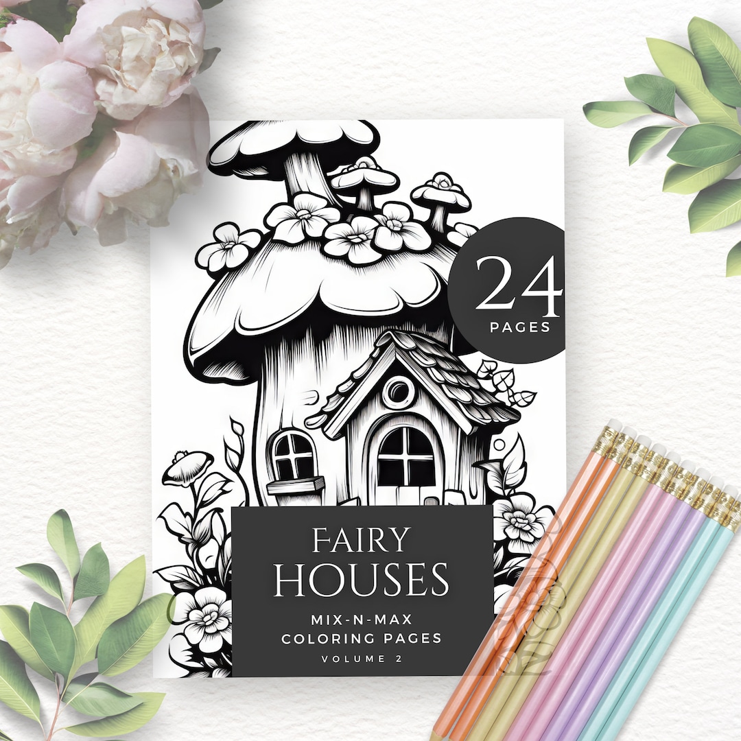 24 Coloring Pages Scenes Coloring Pages Printable Coloring - Etsy