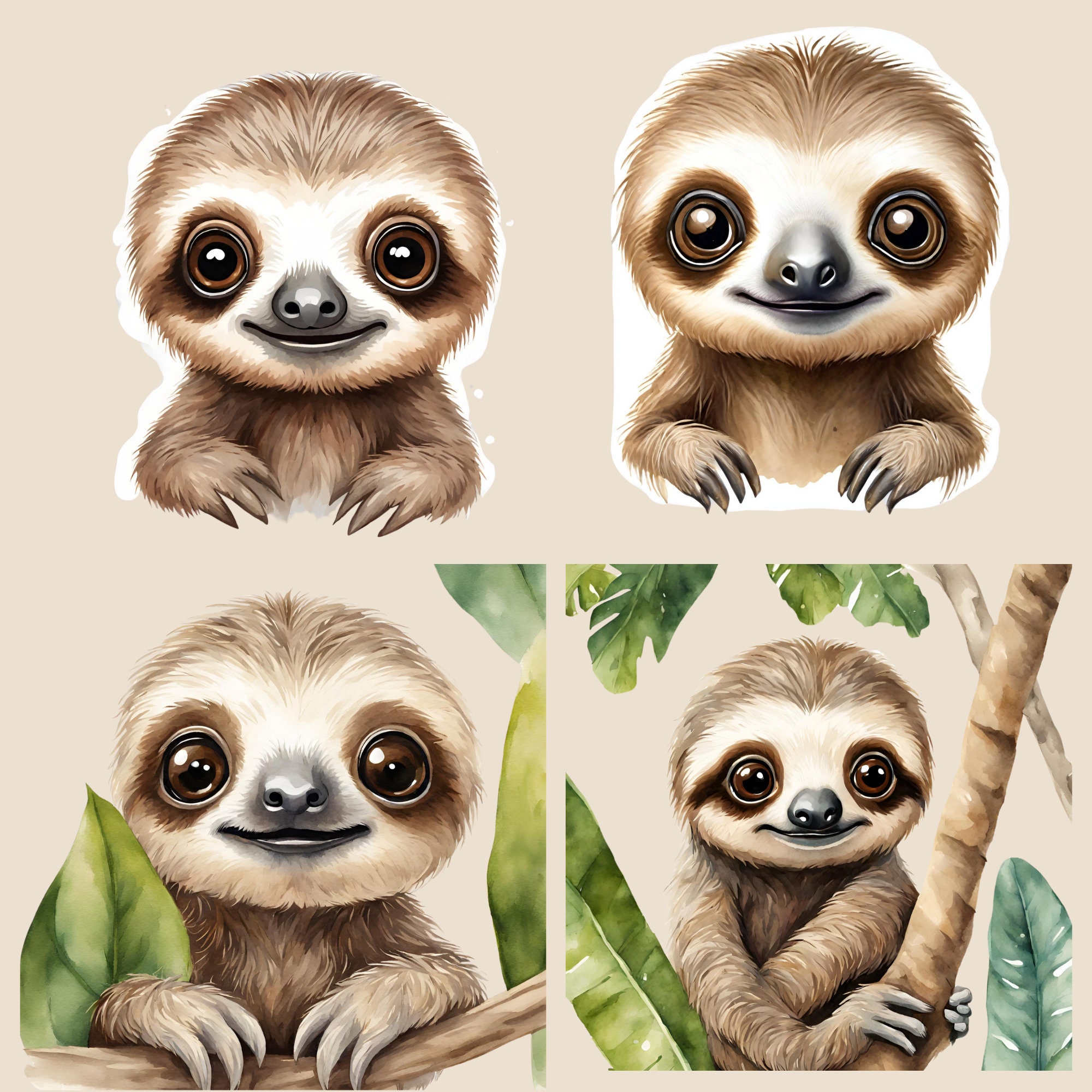 Clipart Sloth Sloth Clipart Clip Arts PNG File Funny, Animals, Jungle ...