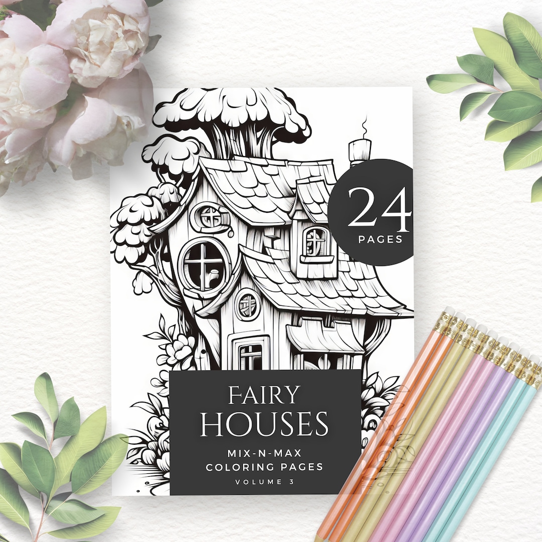 40 Coloring Pages Scenes Coloring Pages Printable Coloring - Etsy
