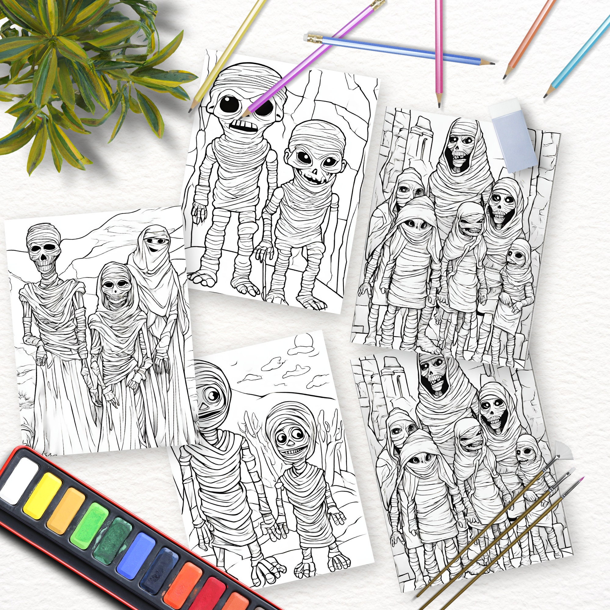 Coloring Pages Mummies Coloring Pages Printable Coloring - Etsy Canada