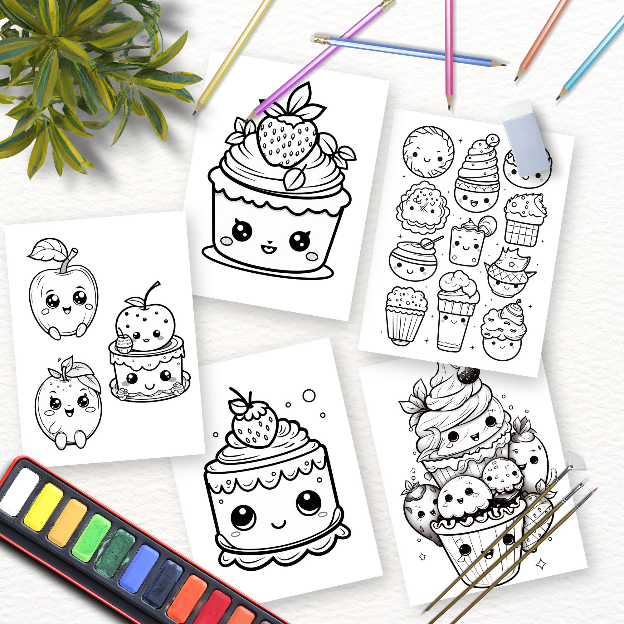 24 Coloring Pages Cute Fantasy Coloring Pages Printable - Etsy