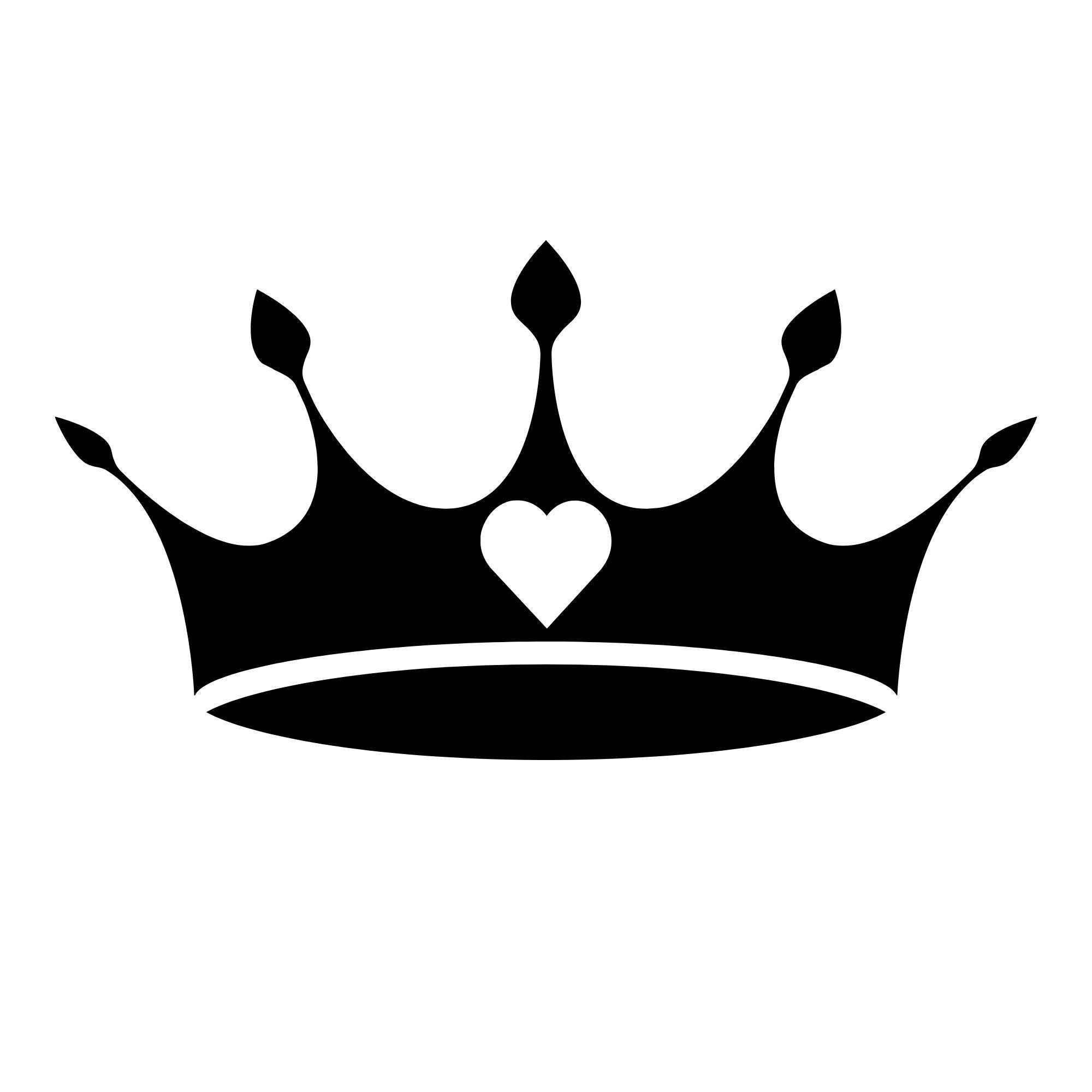 Crown With Heart Princess, Queen Instant Download Svg, Png,digital ...