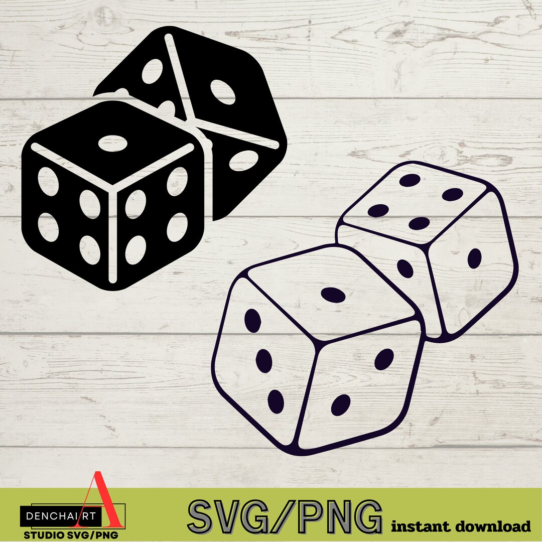 Dice Svg, Two Dice Svg, Casino Svg, Gamble Svg, Gambling Svg, Las Vegas ...