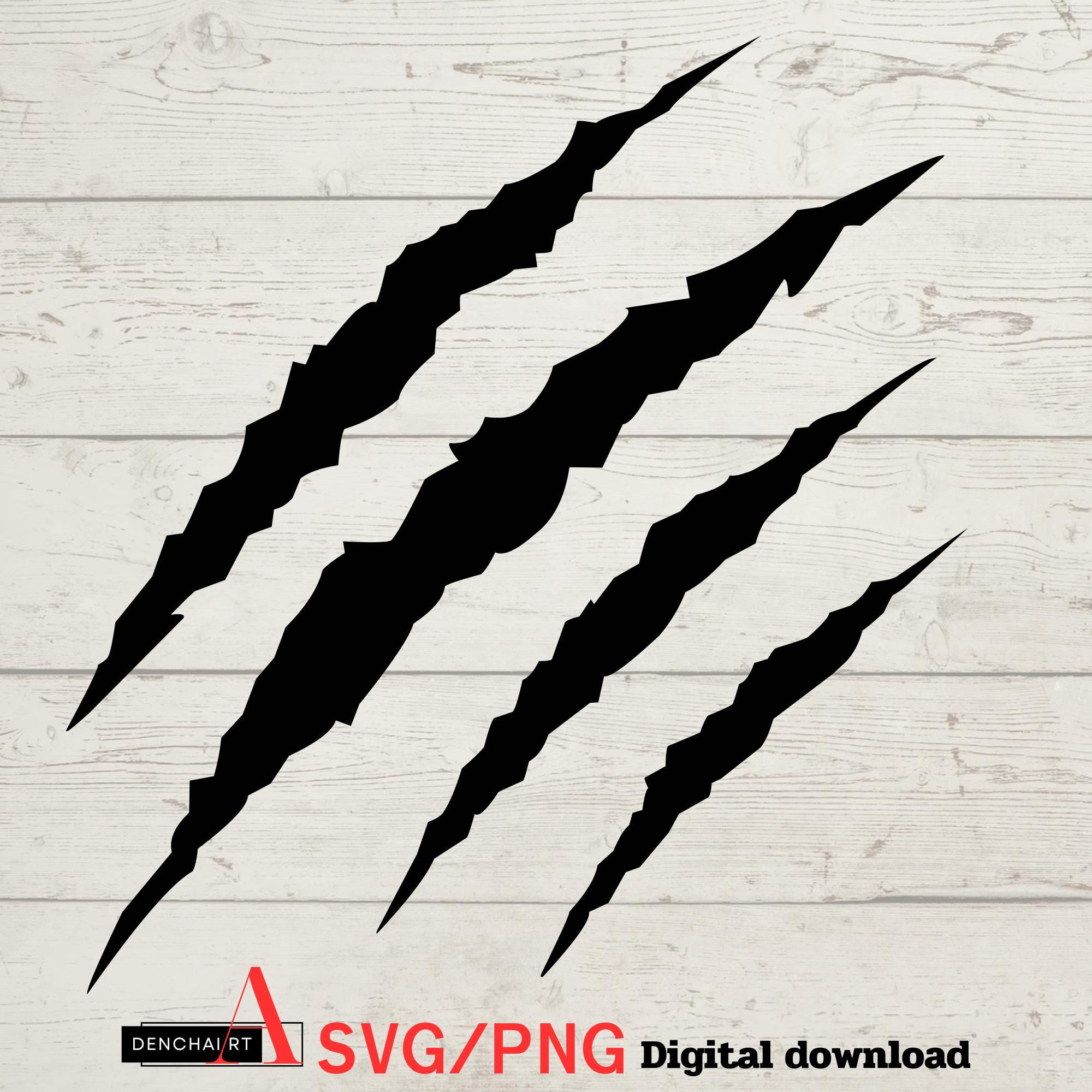 Claw Scratches SVG, Claw Mark Svg, Tiger Scratch Svg, Animal Scratch ...