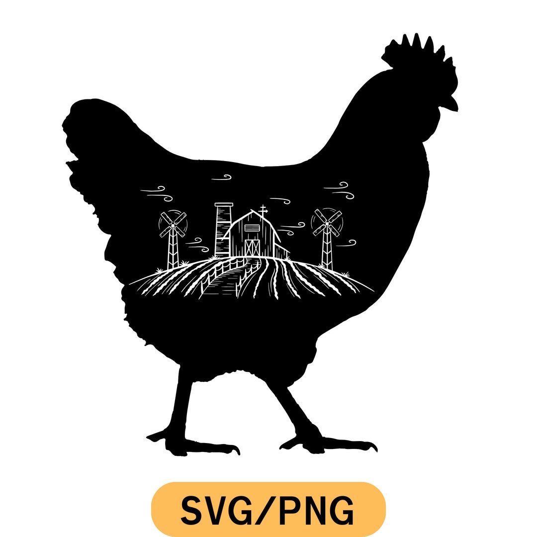 Chicken Farm Animals SVG, Chicken Svg, Farmhouse SVG, Farmhouse Sign ...