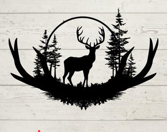 Detailed Deer Head Svg, Whitetail Deer SVG, Big Buck Digital Download ...