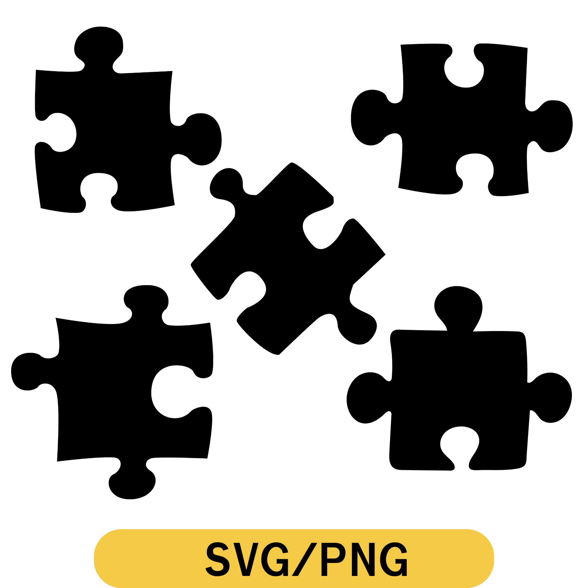 Puzzle Pieces Instant Download SVG, PNG, T Shirt Coffee Mugs Svg Png ...