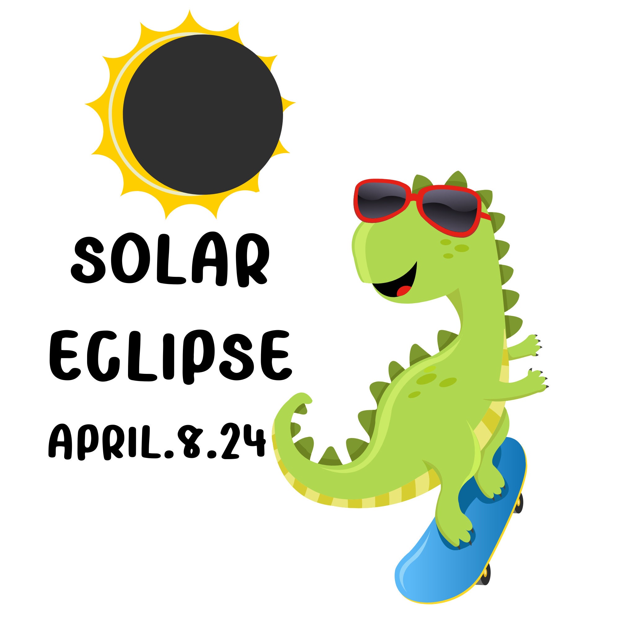 Dino Solar Eclipse 2024 Svg Png,solar Eclipse Shirt Svg,total Eclipse ...