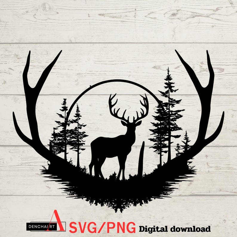 Detailed Deer Head Svg, Whitetail Deer SVG, Big Buck Digital Download ...