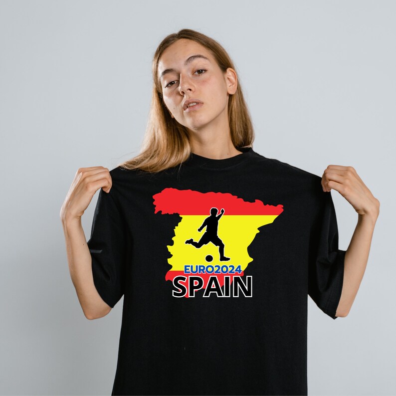 Euro 2024 Spain Flag SVG, Spain Flag Svg, Perfect for Soccer and ...