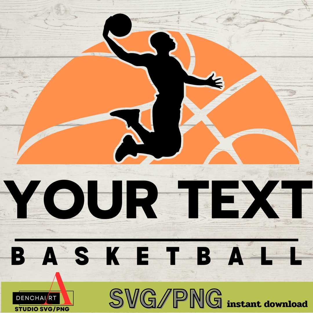 Custom Basketball SVG, Basketball Team Logo SVG, Printable Basketball ...