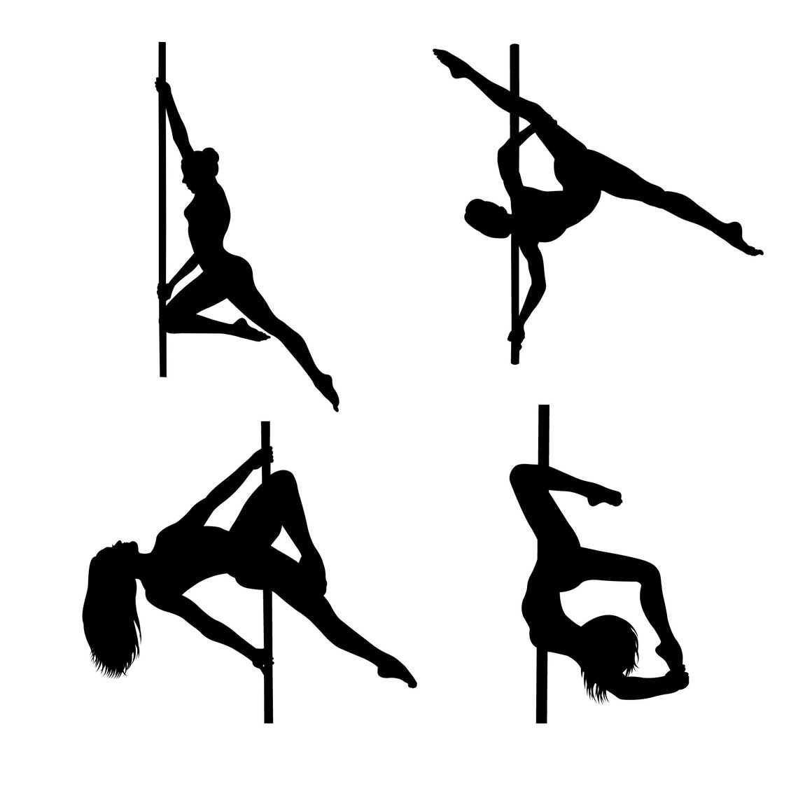 POLE DANCING BUNDLE Commercial Use Svg, Pole Dancing Svg, Cricut Pole Dance, Pole Dancer Svg ...