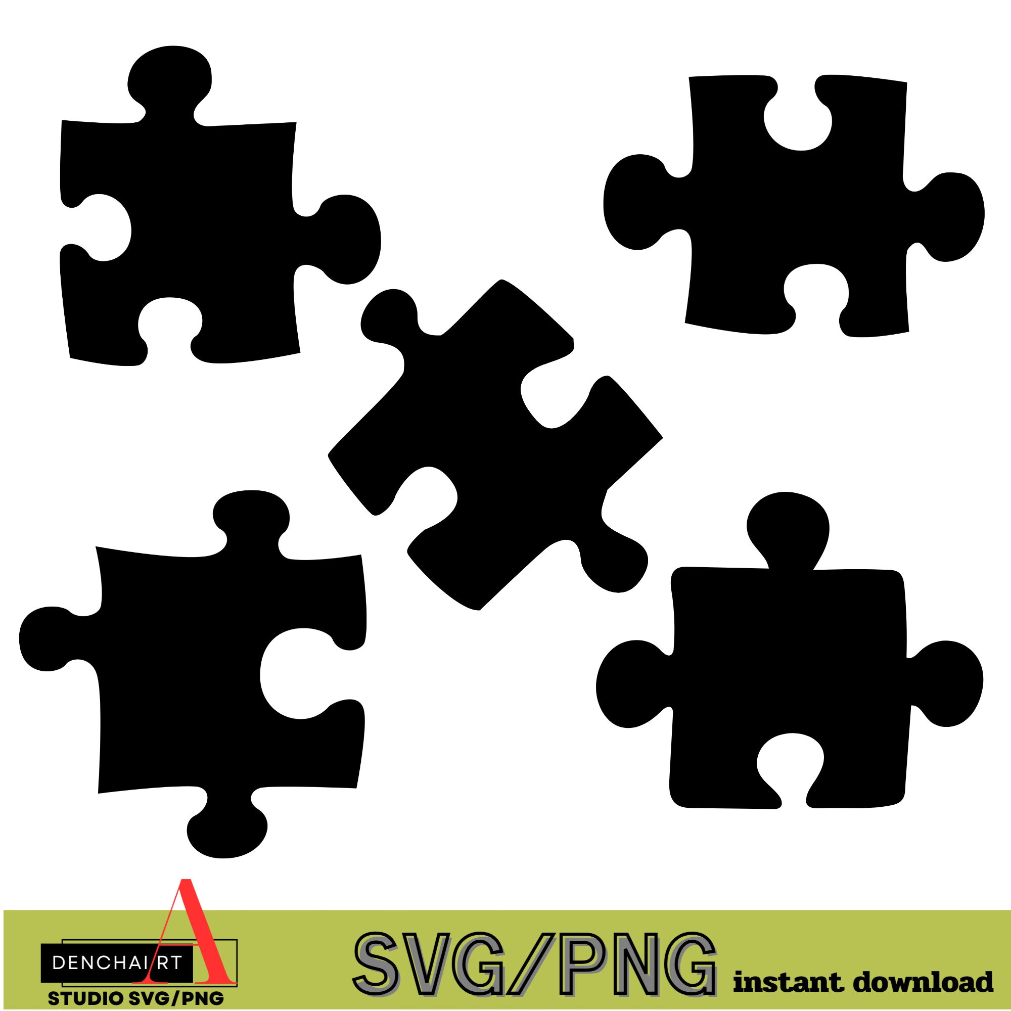 Puzzle Pieces Instant Download SVG, PNG, T Shirt Coffee Mugs Svg Png ...