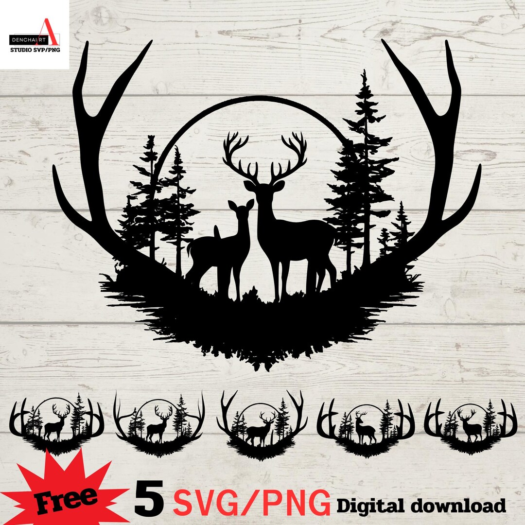 Whitetail Deer SVG, Hunting Buck Design (digital Download) - Etsy
